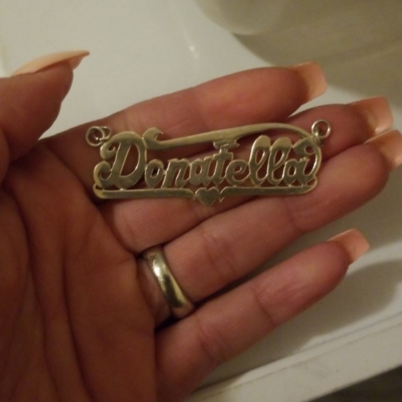 Jewelry | 925 Sterling Silver Name Plate Donatella | Poshmark